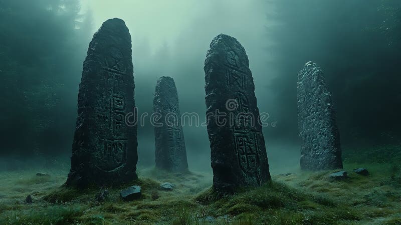 Generative AI Image of Ancient Ruins in the Forest Surrounded by ...