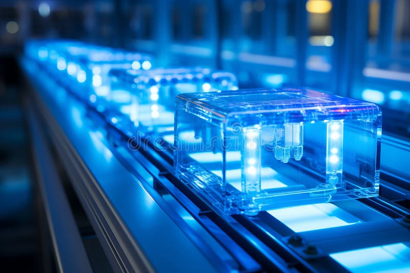 Generative AI Image of Automatic Conveyor System for Package Transfer ...