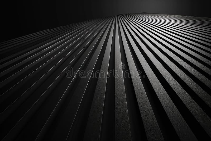 Generative AI Image of Black Metal Vertical Strips Pattern Abstract ...
