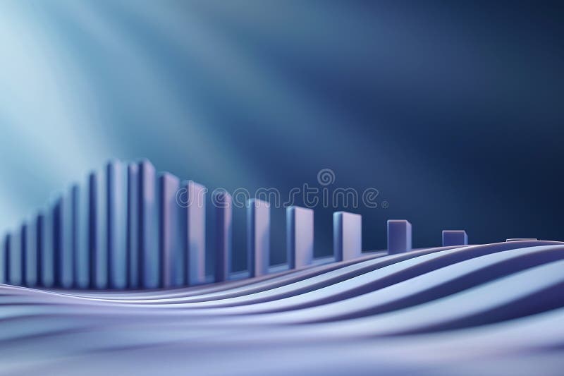 Generative AI Image of Blue Digital Bar Data Chart Diagram Wallpaper ...
