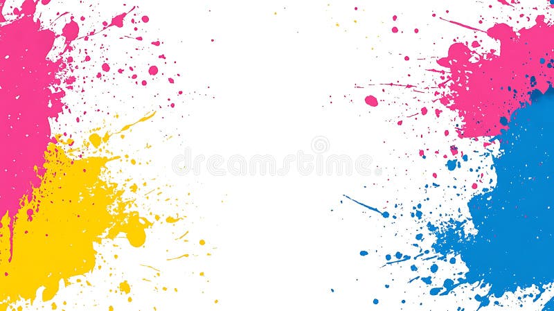 Generative AI Image of Bold Splatter Paint Abstract Background Vibrant ...