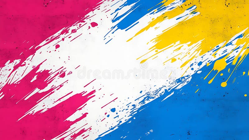 Generative AI Image of Bold Splatter Paint Abstract Background Vibrant ...