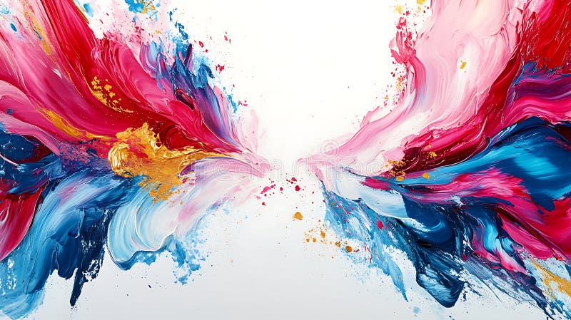 Generative AI Image of Bold Splatter Paint Abstract Background Vibrant ...