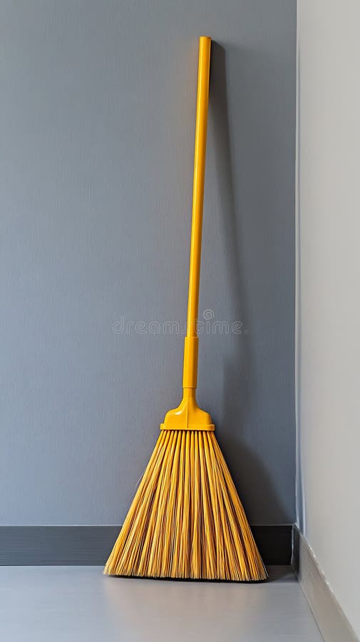 Generative AI Image of Broom Cleaning Tools in Corner Cozy Comfortable ...