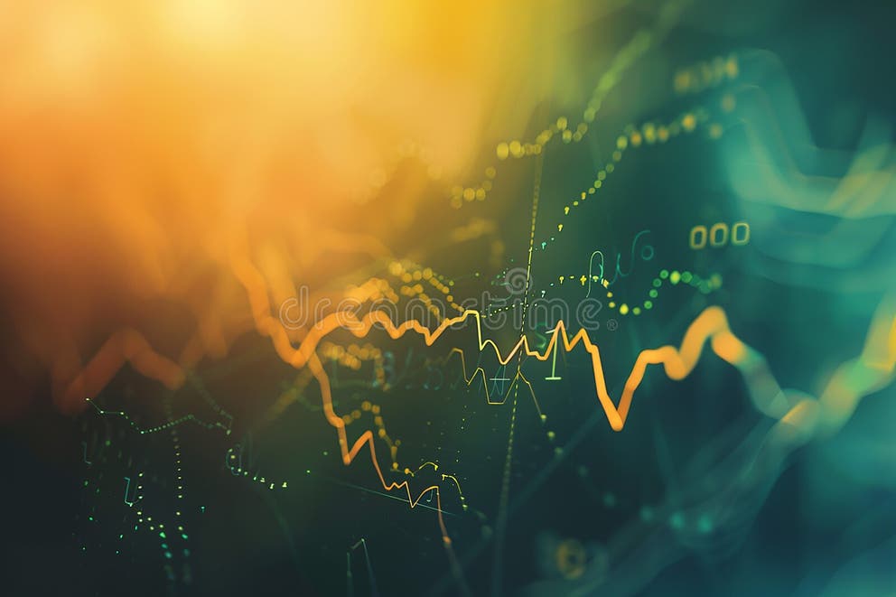 Generative AI Image of Colorful Statistic Digital Data Chart Diagram ...