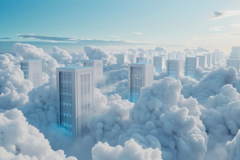 Computer Servers in Cloud-based Data Storage System, Online Data ... Computer Servers in Cloud-based Data Storage System, Online Data ...