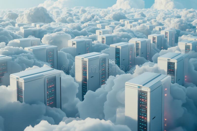Computer Servers in Cloud-based Data Storage System, Online Data ... Computer Servers in Cloud-based Data Storage System, Online Data ...