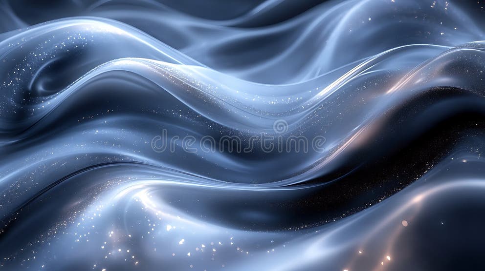 Generative AI Image of Dark Blue Abstract Fabric Fluid Liquid Pattern ...