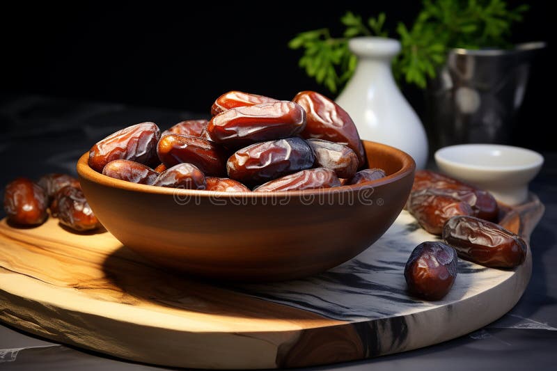 Delicious Dates for Iftar Fasting Break in the Muslim Ramadan, Vector ...