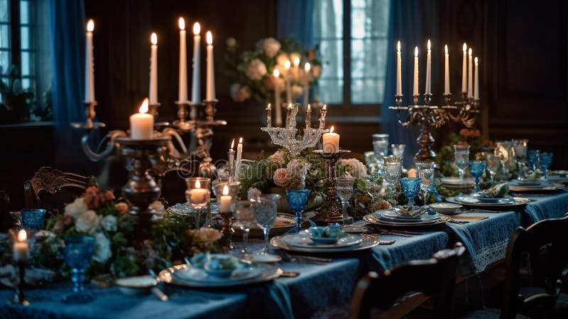 Dinner Table Setting that is Formal, Classic, and Timeless Stock ...