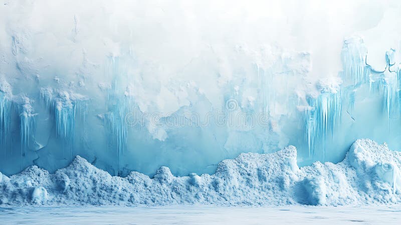 Generative AI Image of Elegant and Majestic Patterned Frozen Ice Wall ...