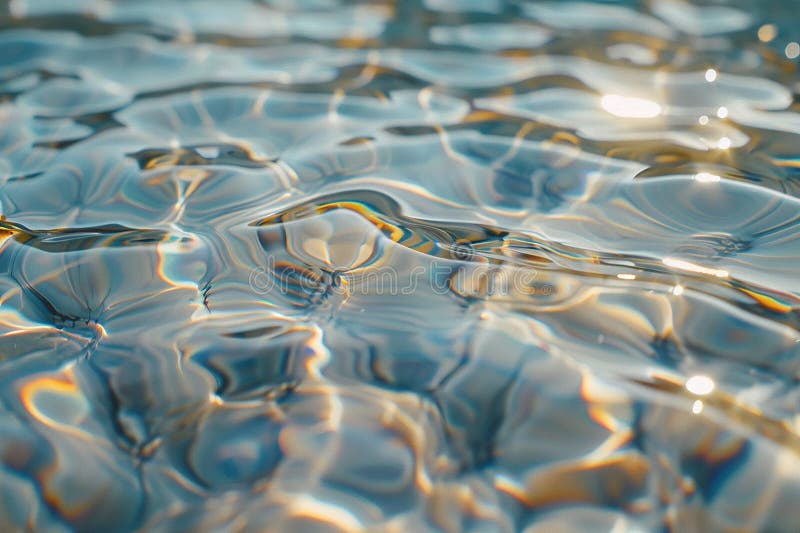 Generative AI Image of Fresh Clear Water Flowing in Lake River Stock ...