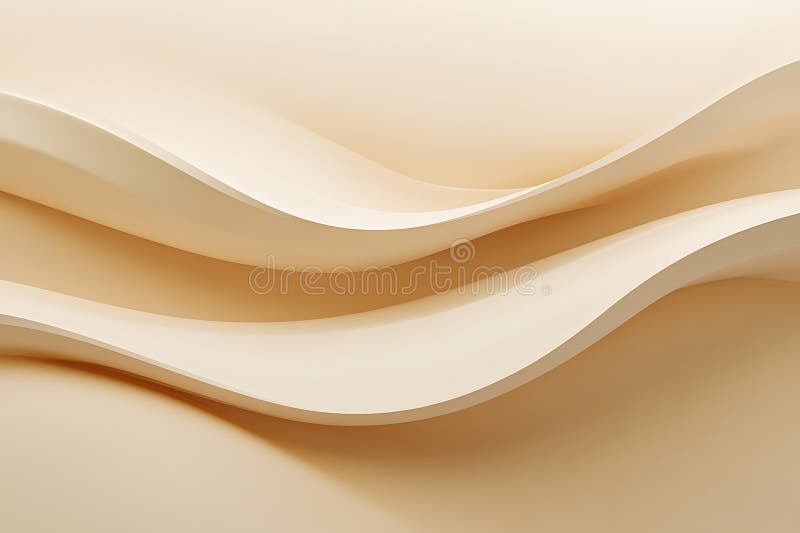 Generative AI Image of Light Beige Wall with Abstract Wavy Texture ...