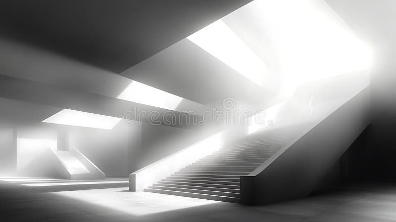 Generative AI Image of Minimalist Abstract Indoor Room Background with ...