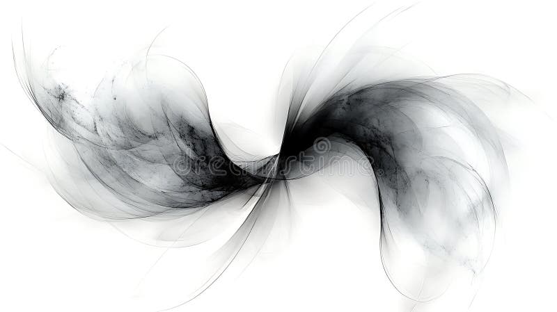 Generative AI Image of Minimalist Abstract Line Crossing Softly ...