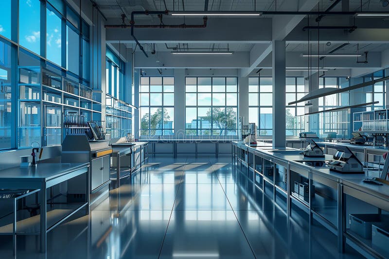 Generative AI Image of Modern Laboratory Room with Practical Equipment ...