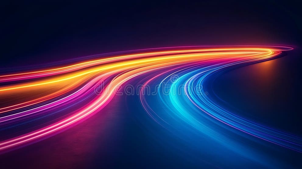 Generative AI Image of Neon Digital Modern Abstract Bright Peripheries ...