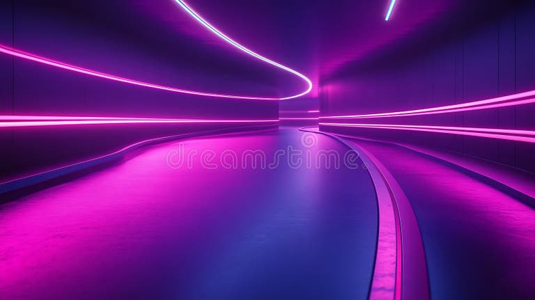 Generative AI Image of Neon Digital Modern Abstract Bright Peripheries ...