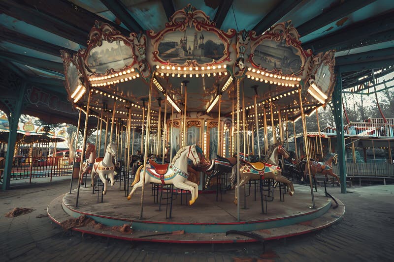 Abandoned Amusement Park Wallpaper Stock Illustrations – 73 Abandoned ...