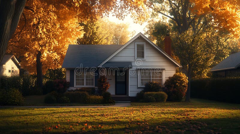 Simple Cozy Autumn Background with Fall Elements. Repeated Pattern ...