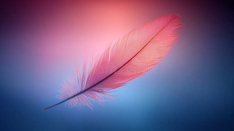 Generative AI Image of Soft Feather with Light on Dark Gradient ...