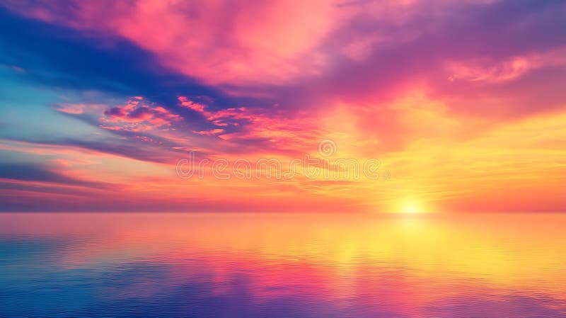 Generative AI Image of Tranquil Empty Lake River with Beautiful Calm ...