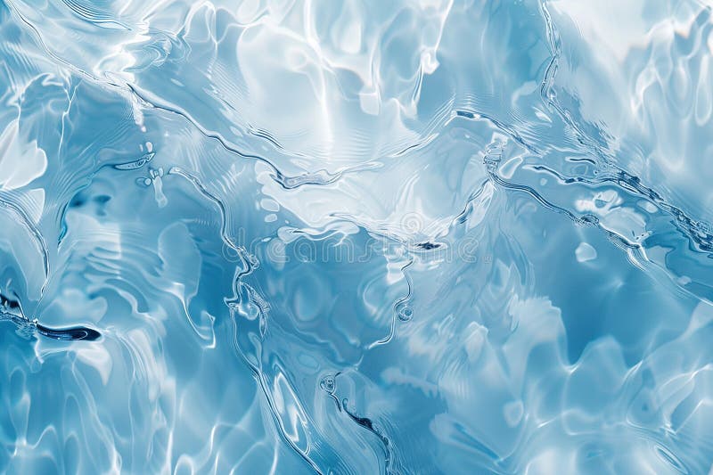 Generative AI Image of Water Transparent Light Blue Wallpaper Stock ...