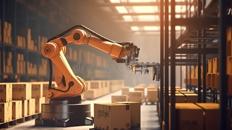 158_Industrial_robot_on_1687406063026_1 Stock Illustration ...