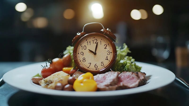 Generative AI Intermittent Fasting IF and Ketogenic Diet Concept with ...