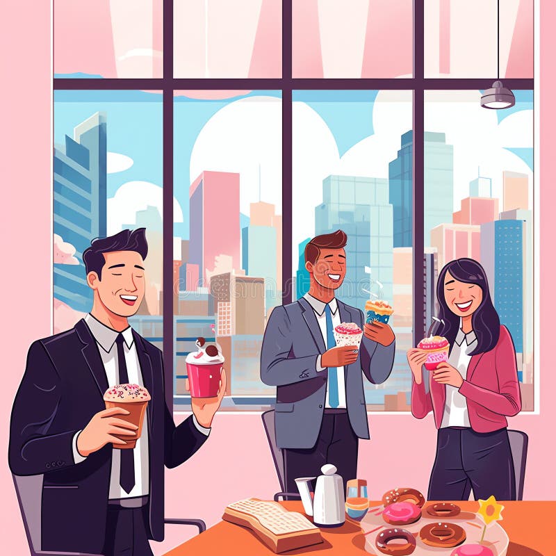 Cartoon Character Office Kitchen Stock Illustrations – 870 Cartoon ...