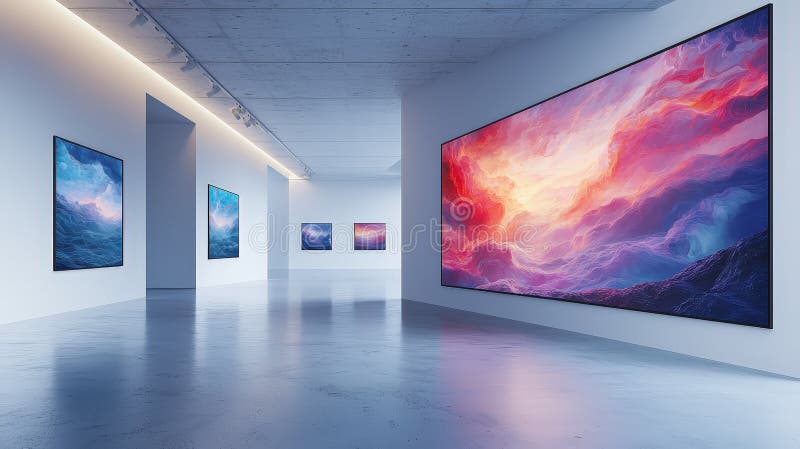 Large White Wall with Smooth Texture in a Minimalistic Interior Design ...