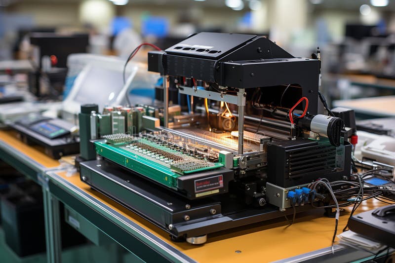 Generative AI, Line Production for Create Automotive Micro Electronic ...