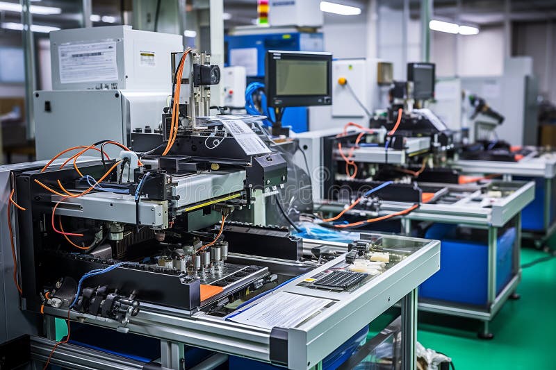 Generative AI, Line Production for Create Automotive Micro Electronic ...