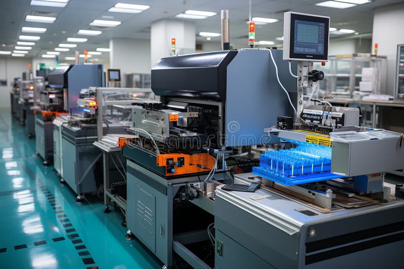 Generative AI, Line Production for Create Automotive Micro Electronic ...