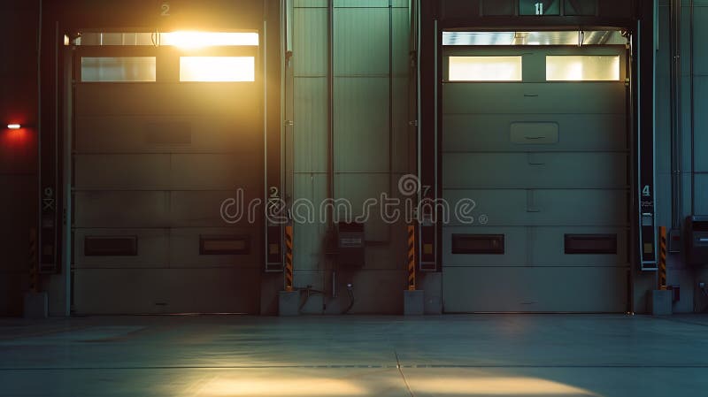 Generative AI Loading Doors of a Warehouse Business Concept. Stock ...
