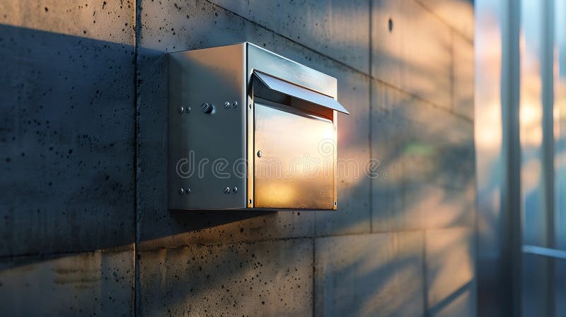 Generative AI a Luxury Design Stainless Mailbox or Postbox Which is ...