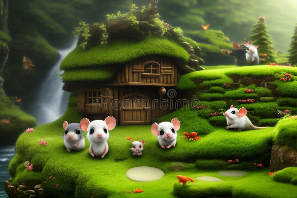 Many chibi mice stock illustration. Illustration of culture - 317755006