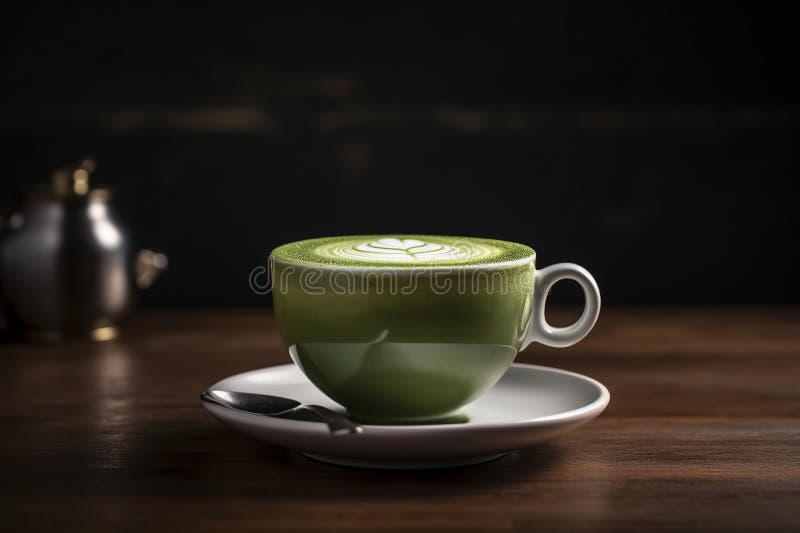 Generative ai. Matcha tea stock illustration. Illustration of oriental ...