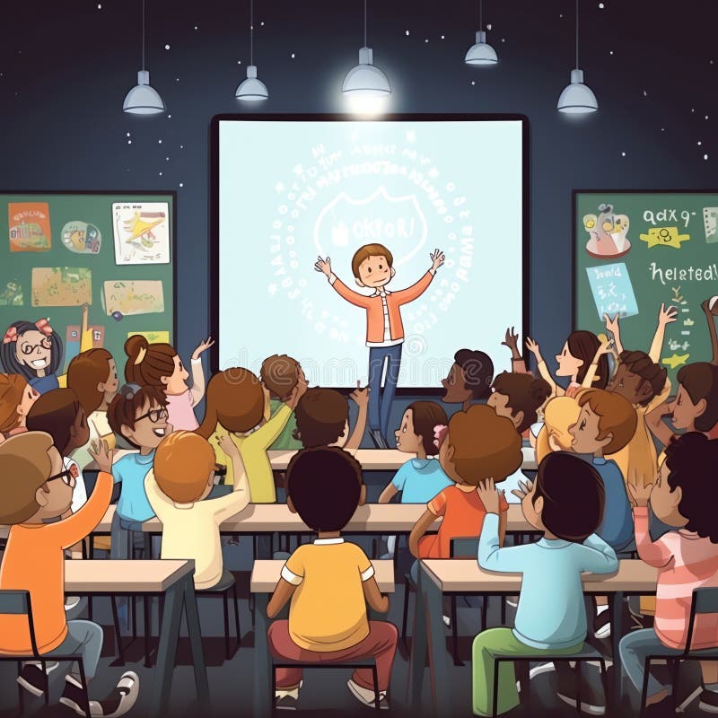 Generative AI Math Science Concept- Stock Illustration - Illustration ...