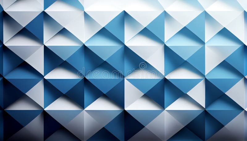Generative AI, Minimalist Blue and White Geometric Gradient Pattern ...