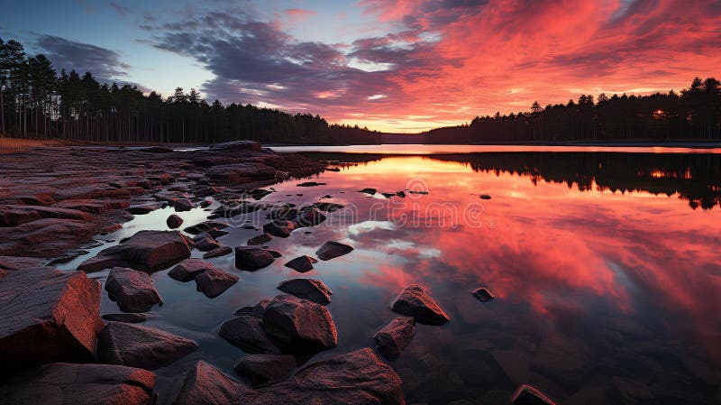 Reflection Ponds Stock Illustrations – 243 Reflection Ponds Stock ...