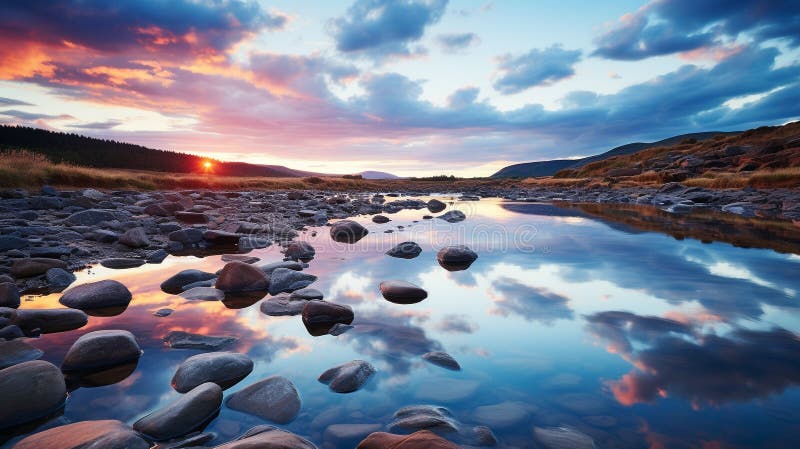 Reflection Ponds Stock Illustrations – 243 Reflection Ponds Stock ...