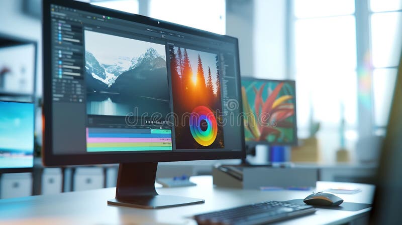 Imac Video Editing Software Features Stock Photos - Free & Royalty-Free ...