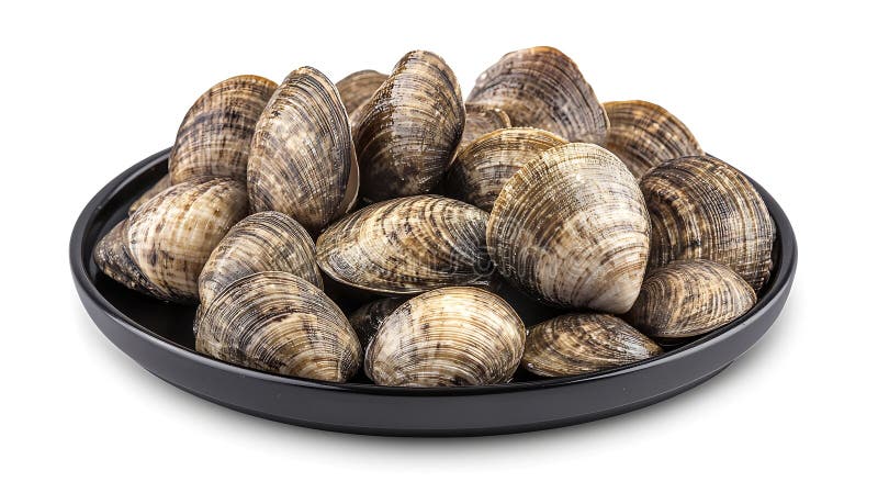 Generative AI Mussels Pile on Black Plate Isolated Open Shellfish ... Generative AI Mussels Pile on Black Plate Isolated Open Shellfish ...