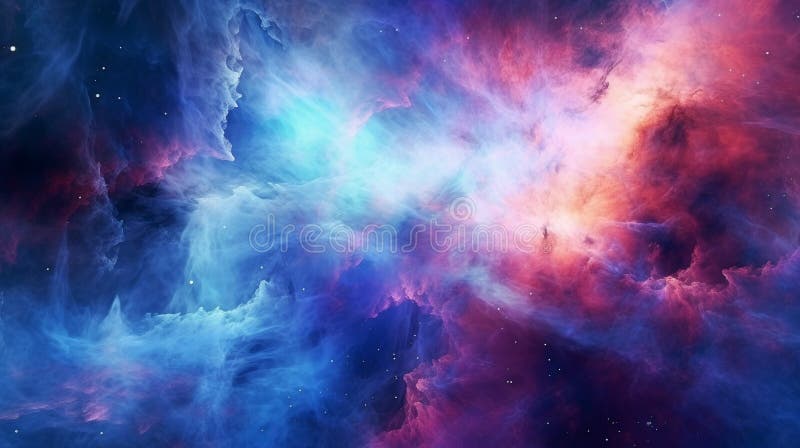 Generative AI, a Nebula or Galaxy Theme for a Space or Science-oriented ...
