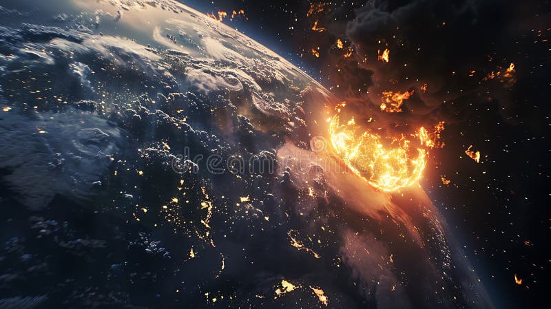 Generative AI Nuclear Explosion on Planet Earth Elements of this Image ...