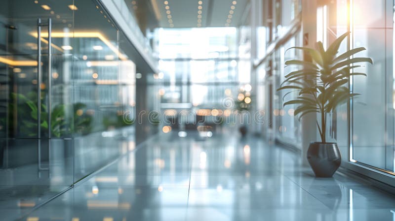 Modern AI-Powered Office: Futuristic Workspace Design, Clean Lines ...