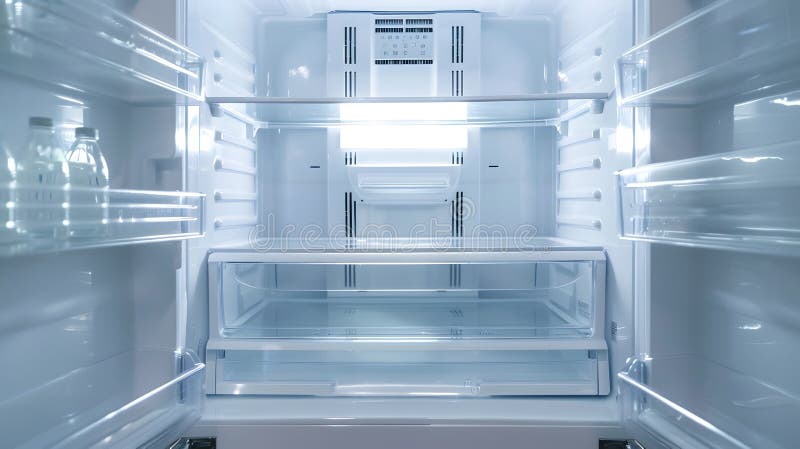 Generative AI Open Empty Refrigerator Refrigerator Open Empty Fridge ...