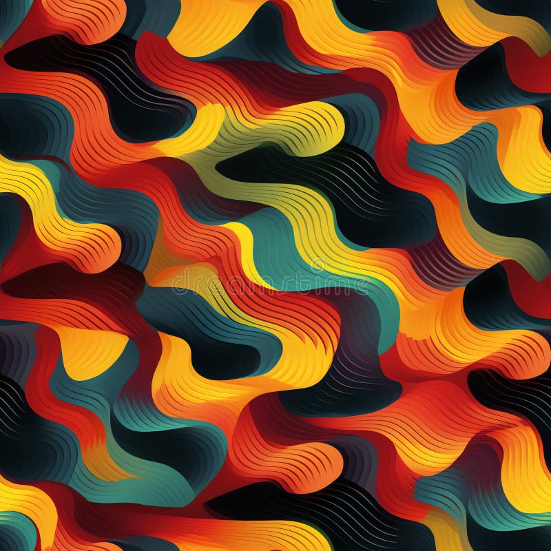 Generative AI Optical Pattern- Stock Illustration - Illustration of ...
