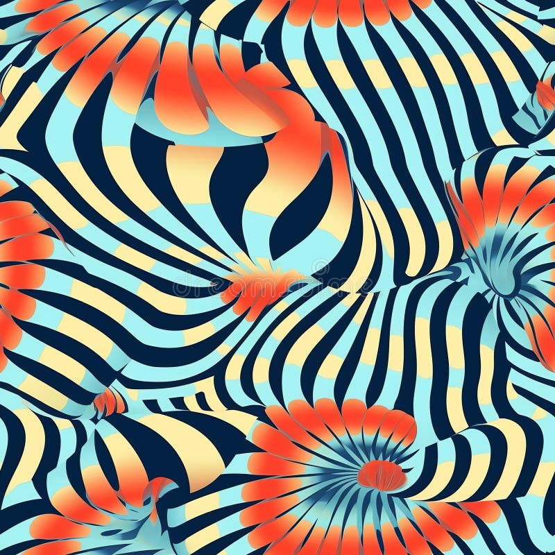 Generative AI Optical Pattern- Stock Illustration - Illustration of ...
